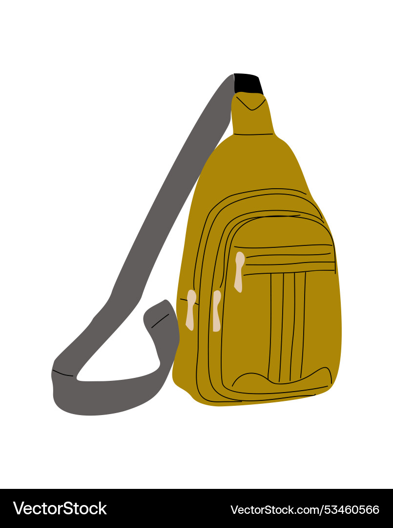 Female backpack bag model in modern style Vector Image