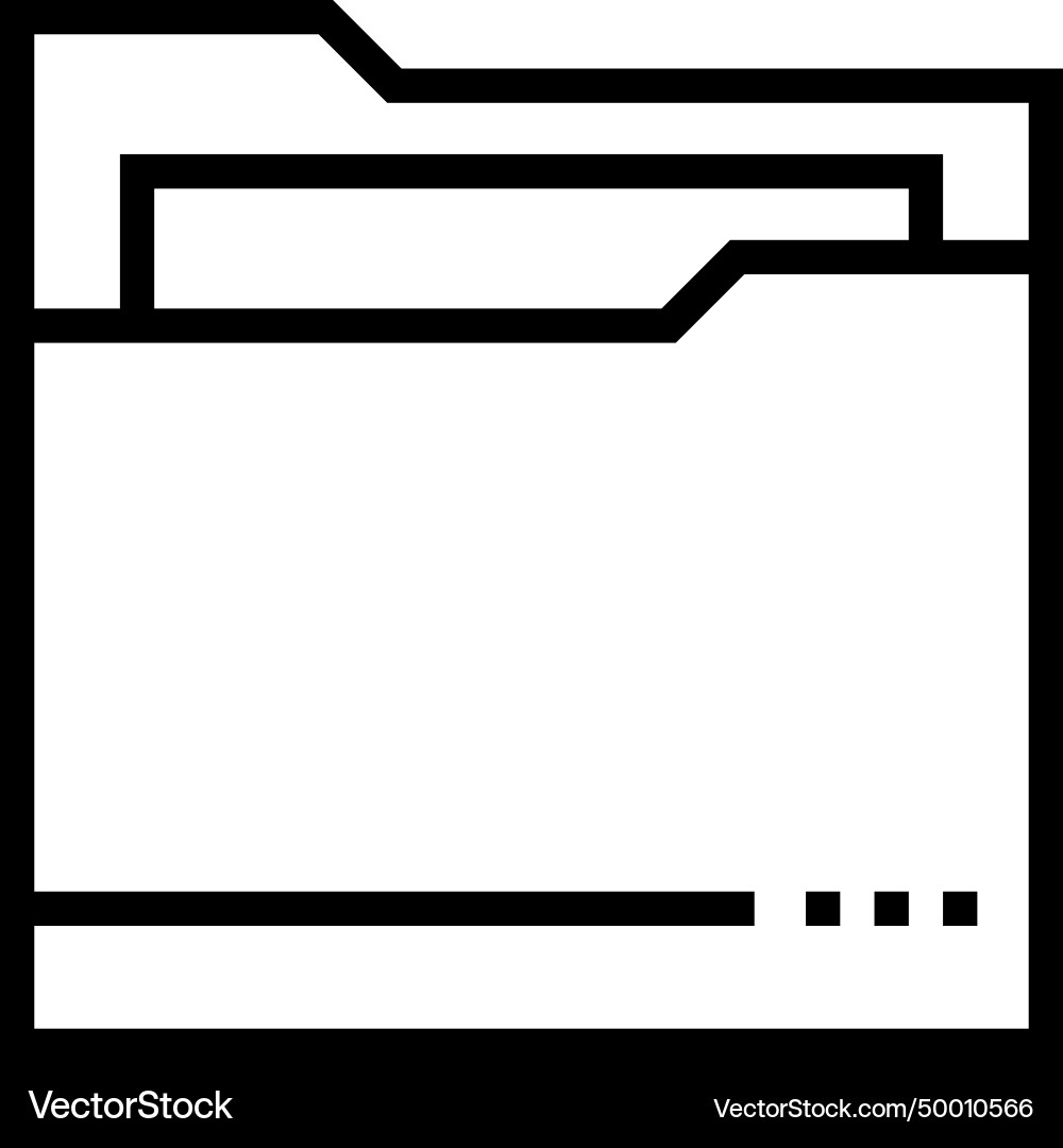 Ordner Icon Lizenzfreies Vektorbild - VectorStock