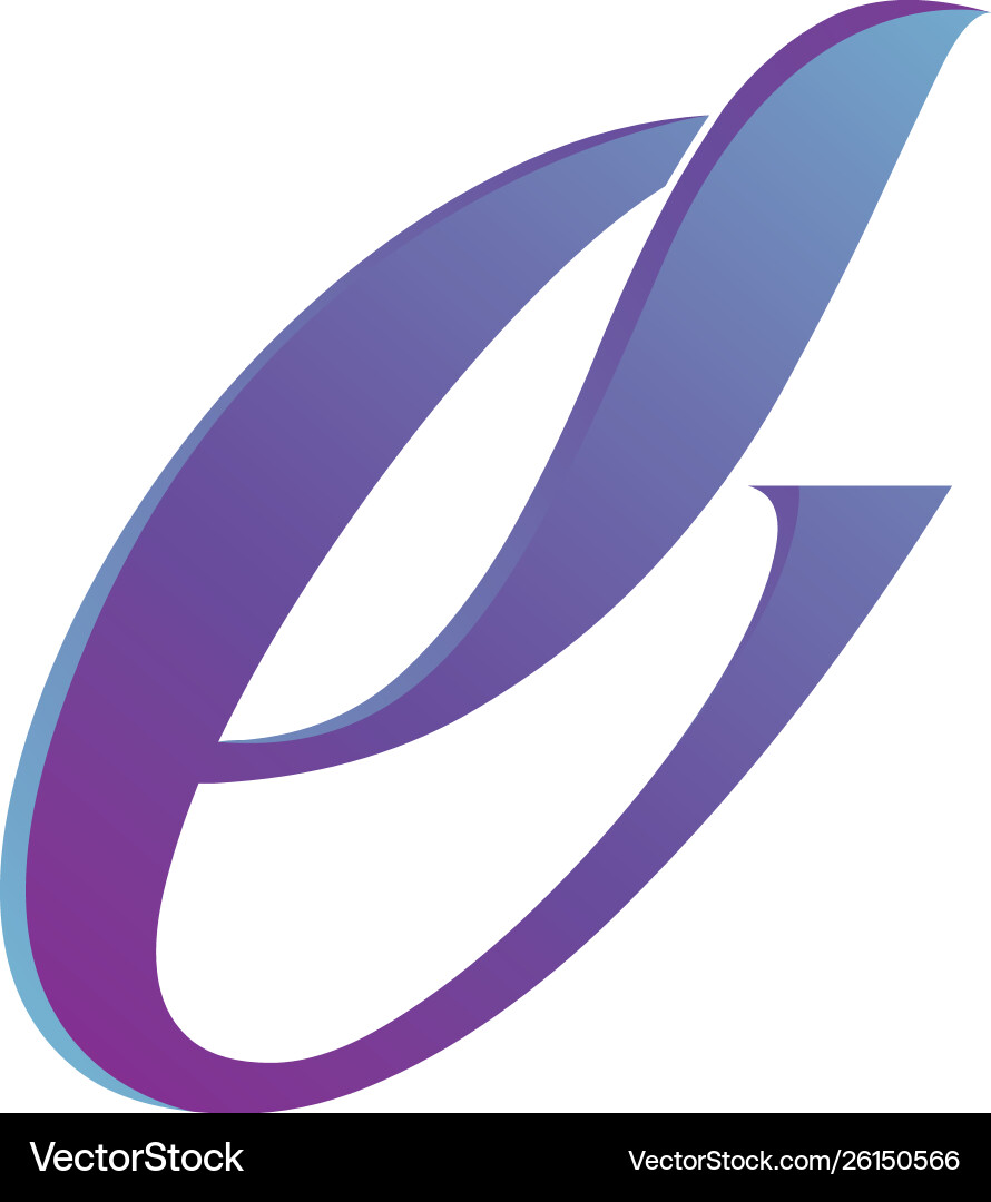 Initial e logo template – Royalty-Free Vector | VectorStock