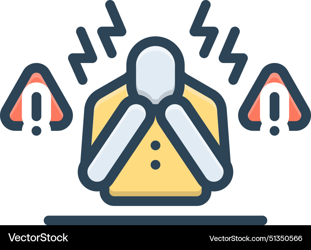 Panic attack Royalty Free Vector Image - VectorStock