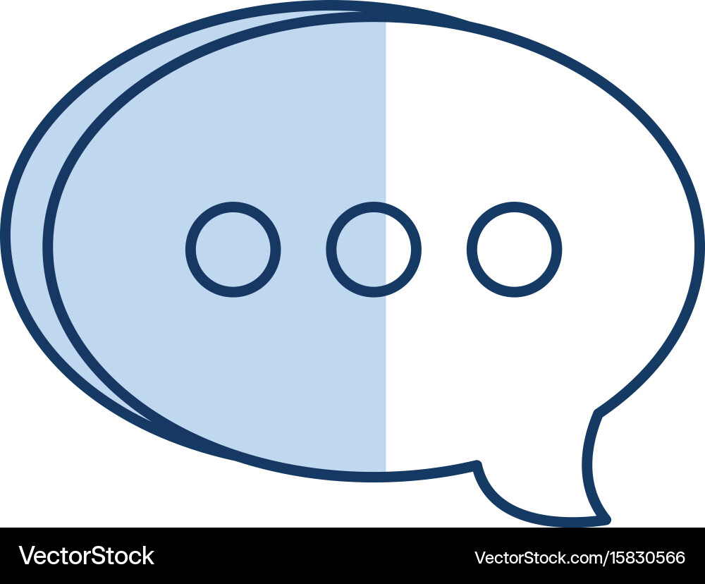 Speech bubble message icon Royalty Free Vector Image