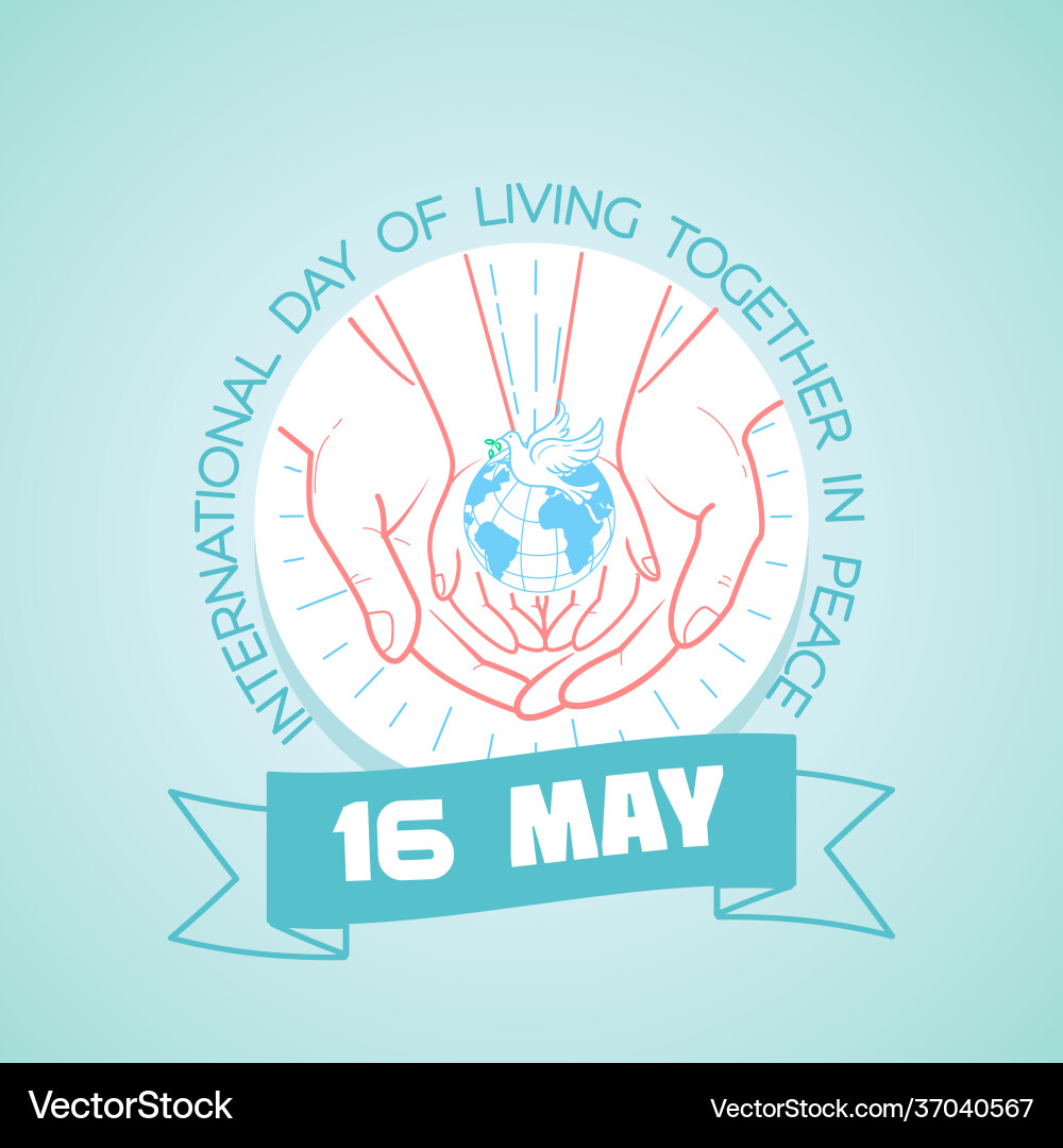 15 living together in peace Royalty Free Vector Image