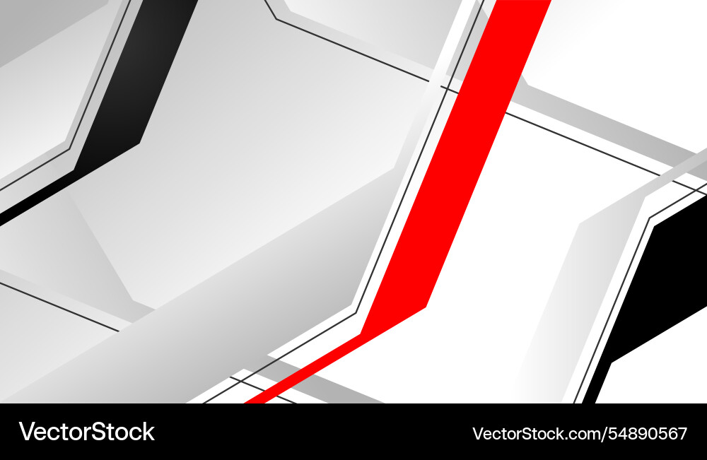 Abstract line red black background concept Vector Image