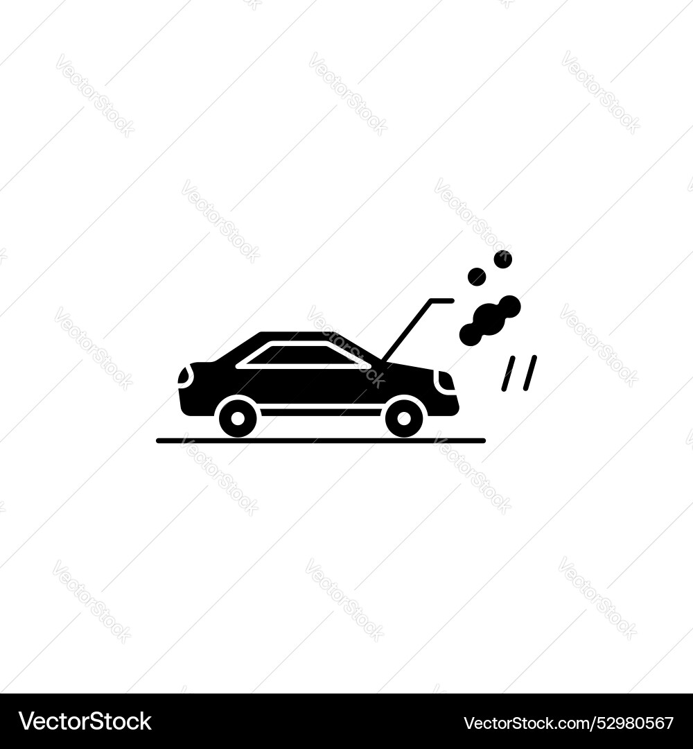 Car breakdown icon set motor repair auto symbol Vector Image