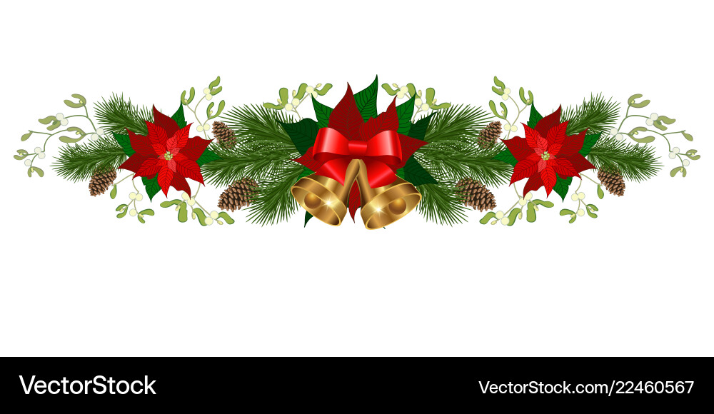 Christmas holiday decorations Royalty Free Vector Image