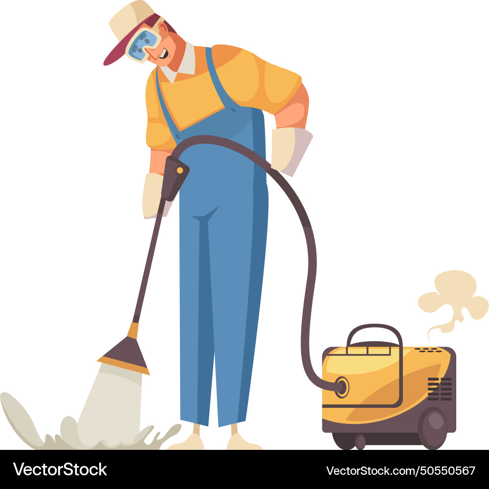 Cleaner flat icon Royalty Free Vector Image - VectorStock