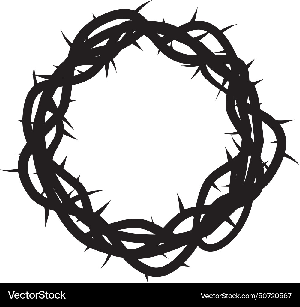 Crown of thorns Royalty Free Vector Image - VectorStock
