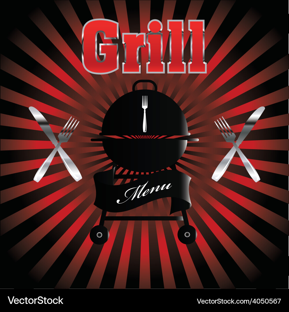 Grill 04 resize Royalty Free Vector Image - VectorStock