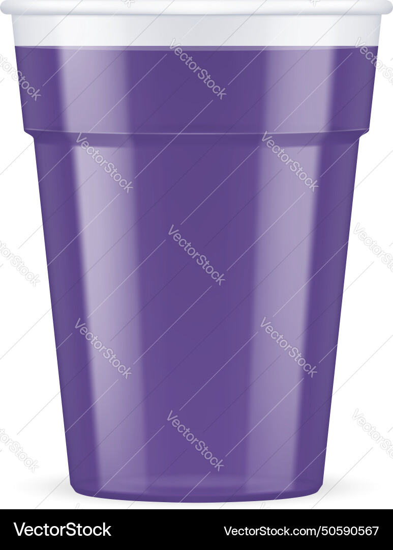 Plastic cup Royalty Free Vector Image - VectorStock