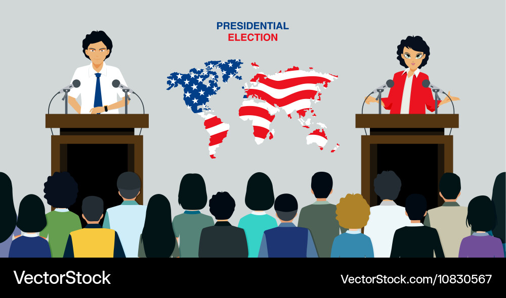 Presidential election Royalty Free Vector Image