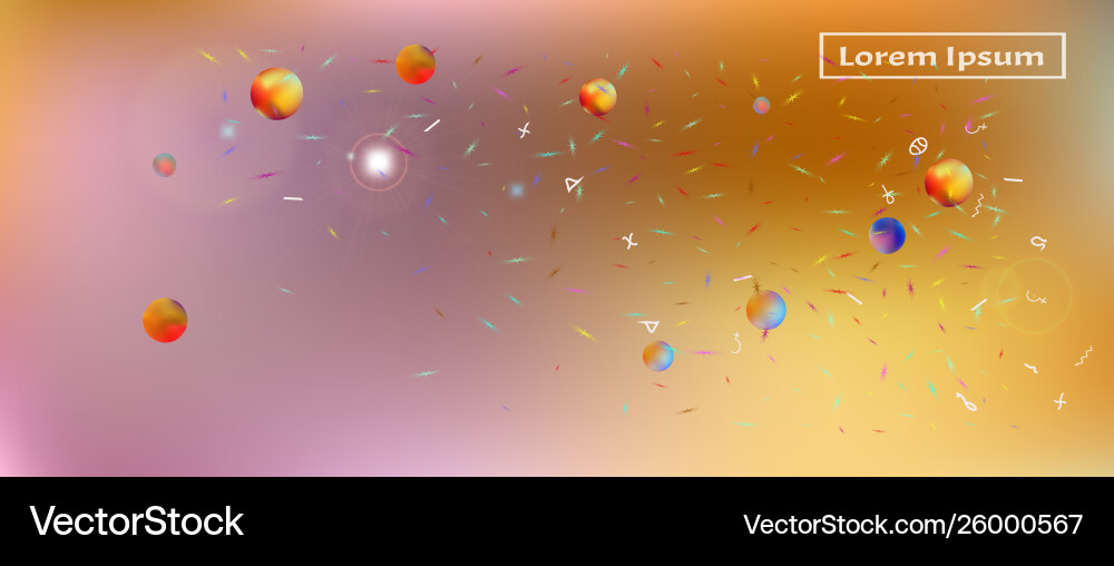 Professional abstract ultra wide space background Vector Image