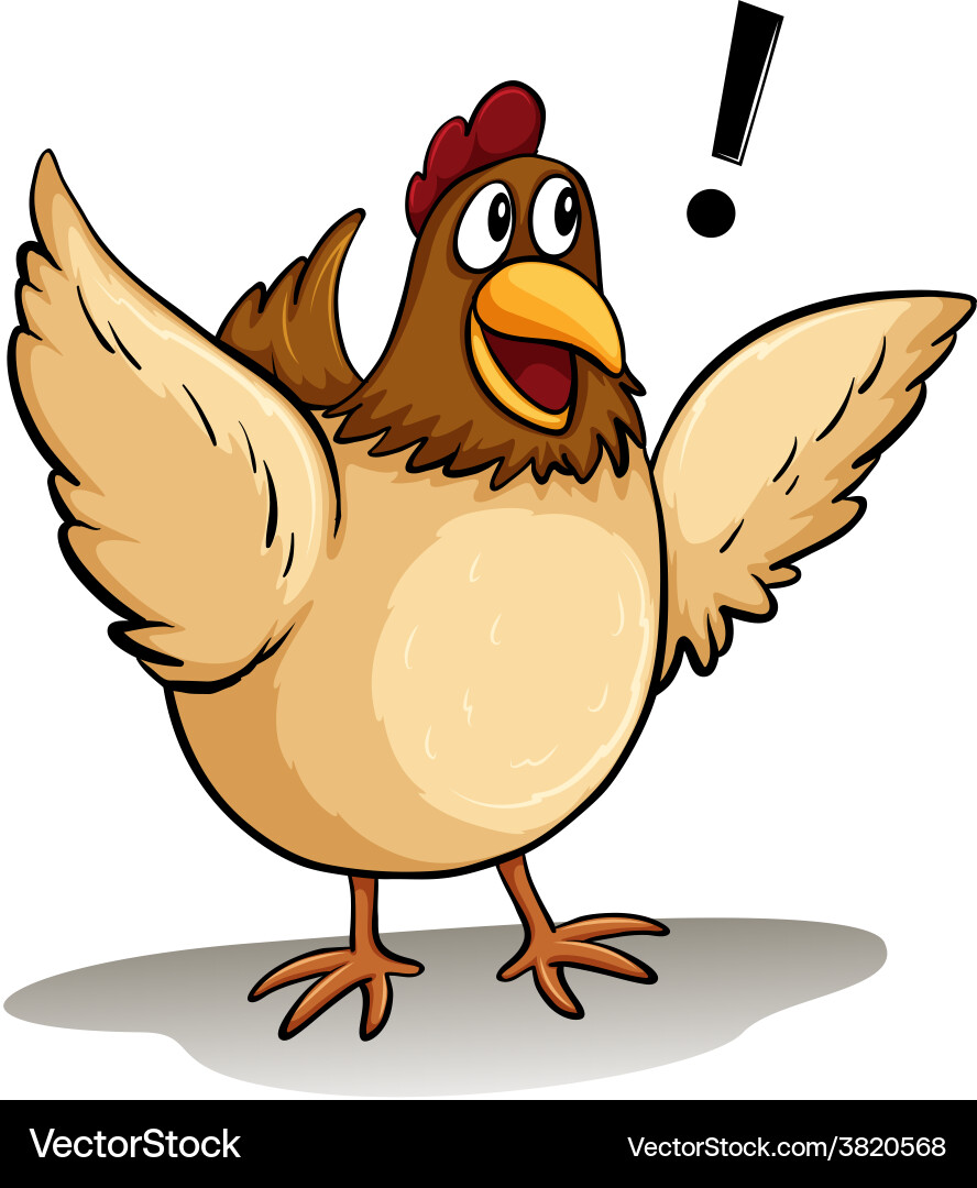 A fat hen Royalty Free Vector Image - VectorStock