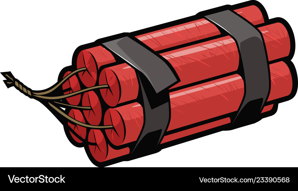 Comic Book Dynamite Explosion Royalty Free Vector Image