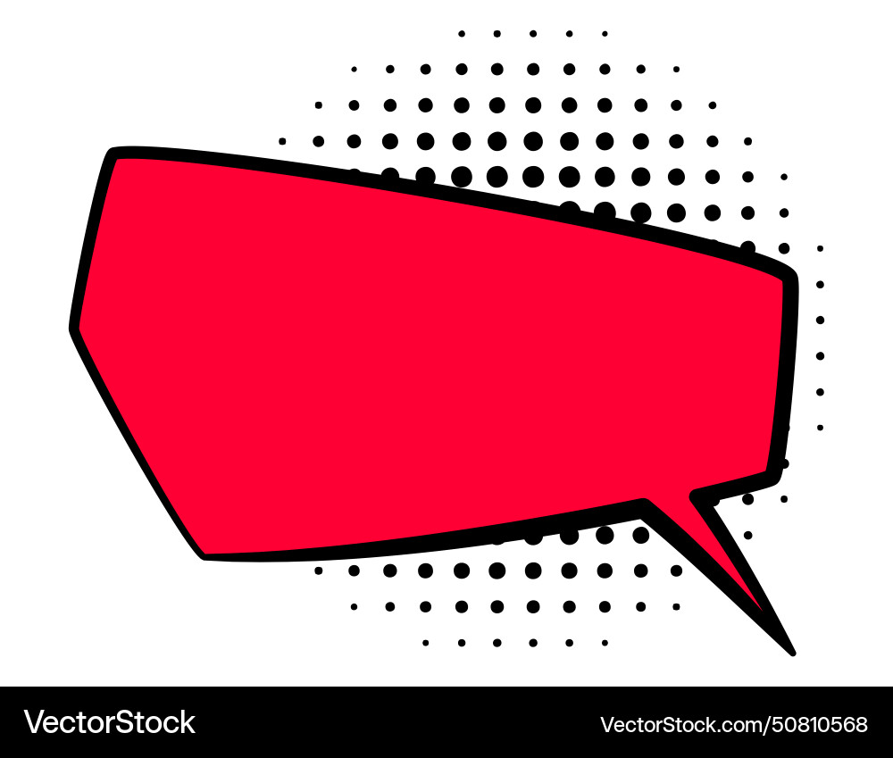 Comic style speech bubble balloon Royalty Free Vector Image