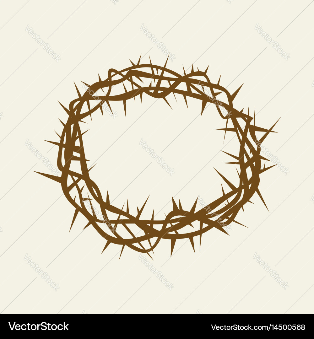 Crown of thorns Royalty Free Vector Image - VectorStock