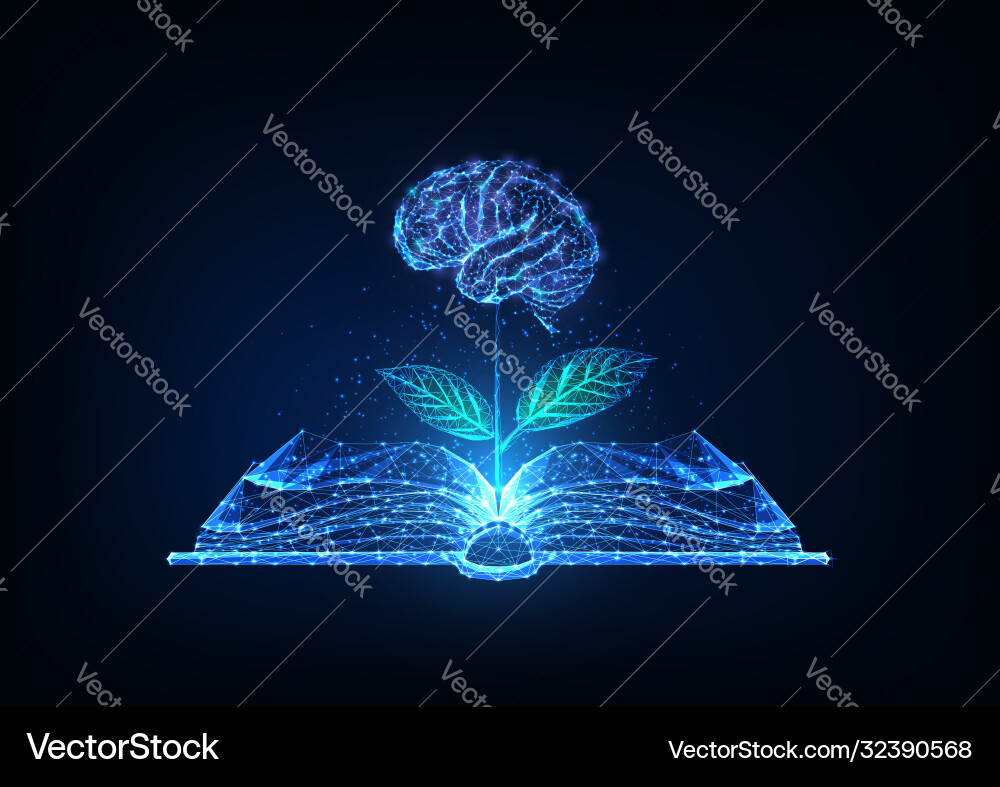 Futuristic knowledge education creativity Vector Image