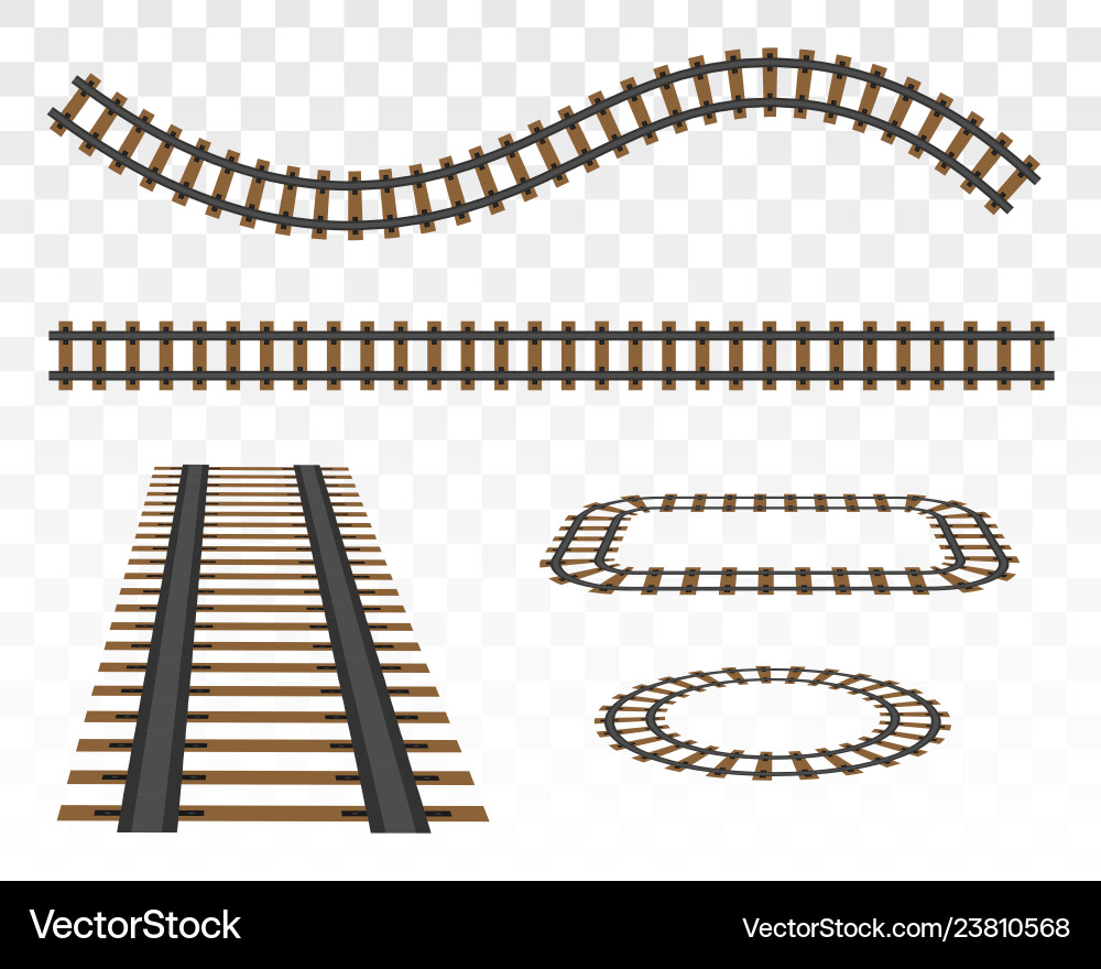 Straight tracks art design Royalty Free Vector Image