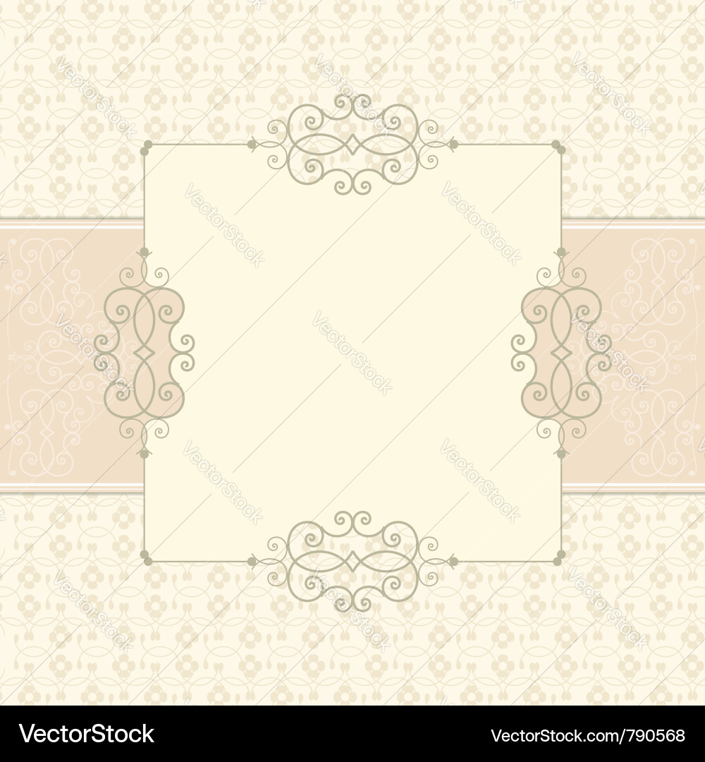 Vintage card Royalty Free Vector Image - VectorStock
