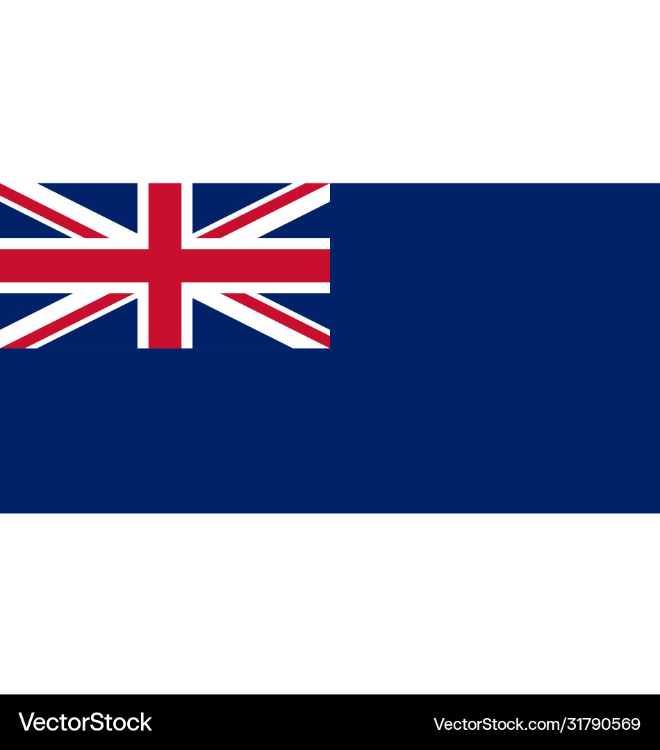 British government blue ensign Royalty Free Vector Image