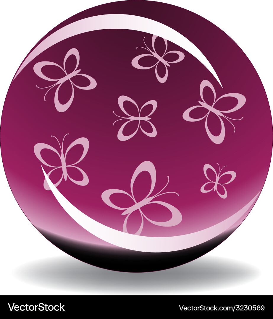 Glass sphere Royalty Free Vector Image - VectorStock