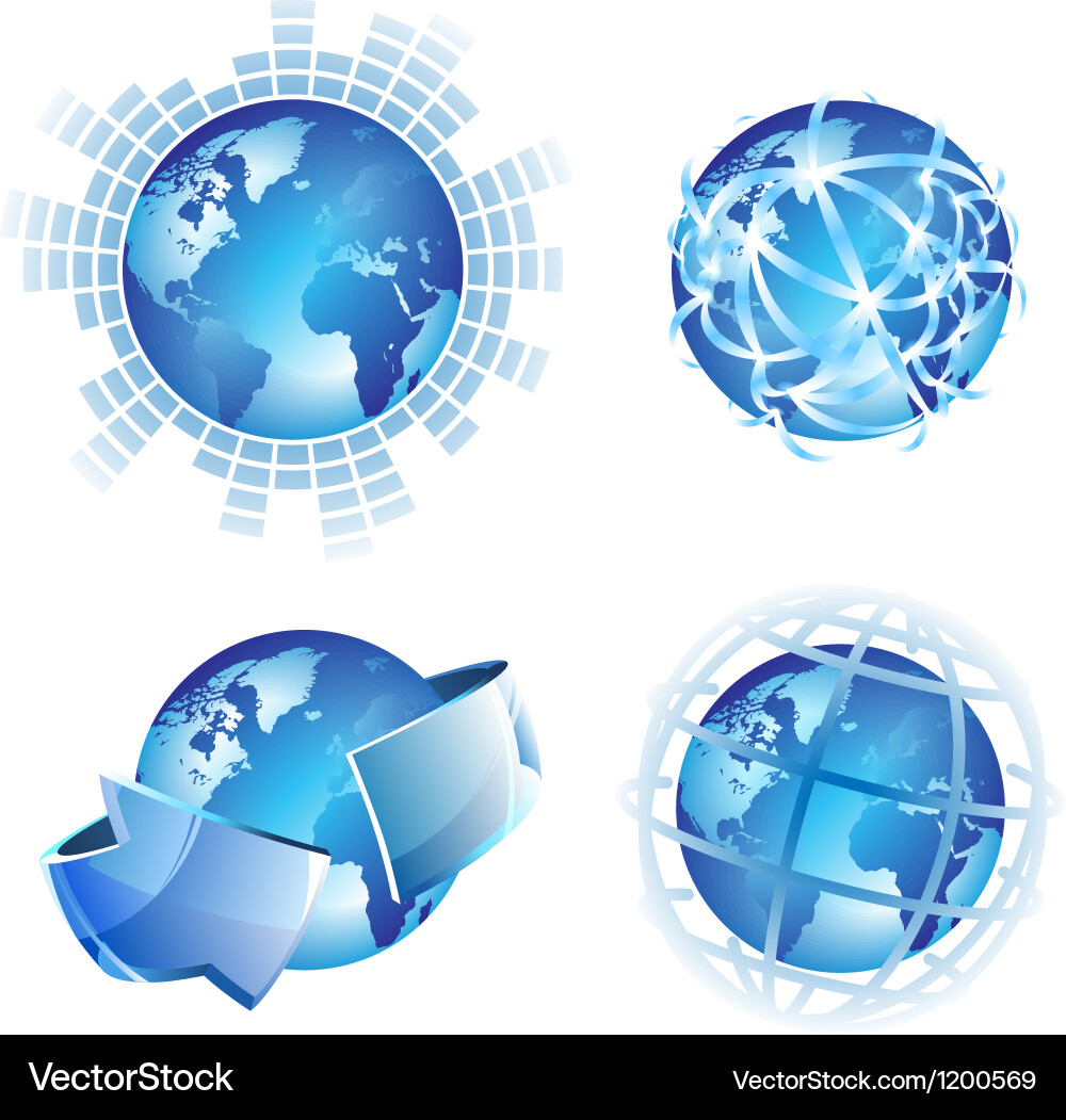 Global concepts Royalty Free Vector Image - VectorStock