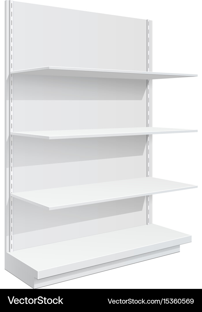 Rack Regale für Supermarket anzeigen Lizenzfreier Vektor