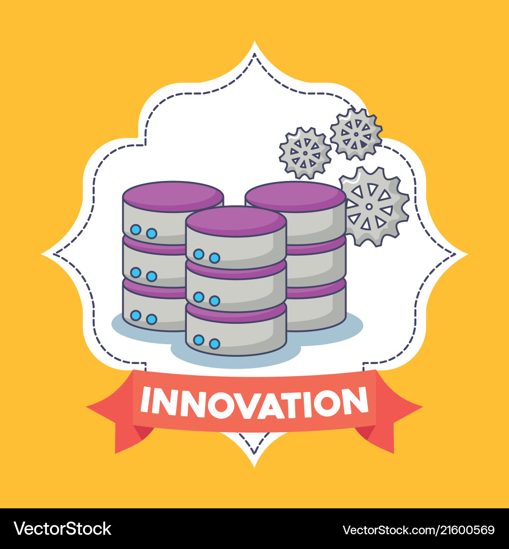 Technology and innovation design icon Royalty Free Vector