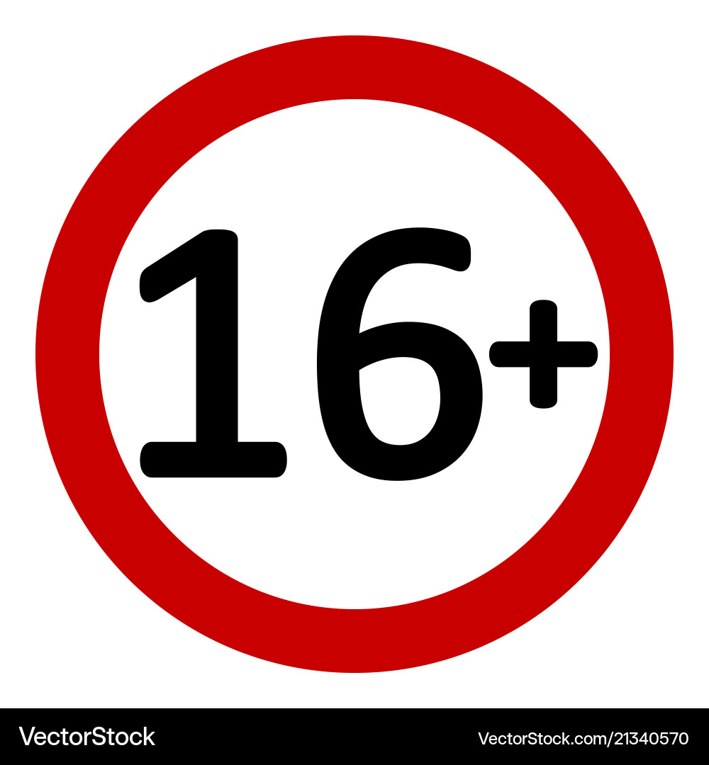 12 age restriction sign Royalty Free Vector Image