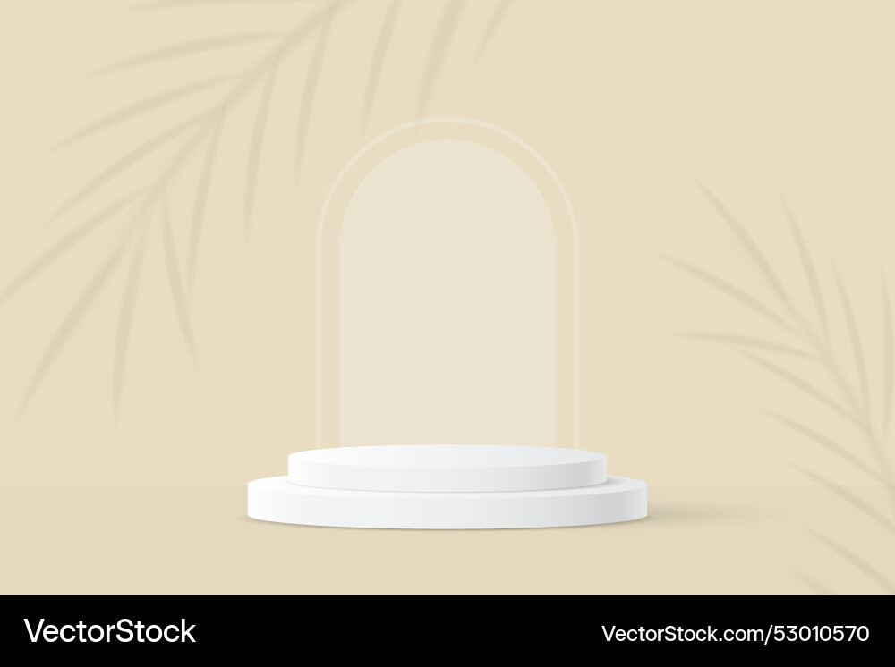 3d product display podium platform realistic Vector Image