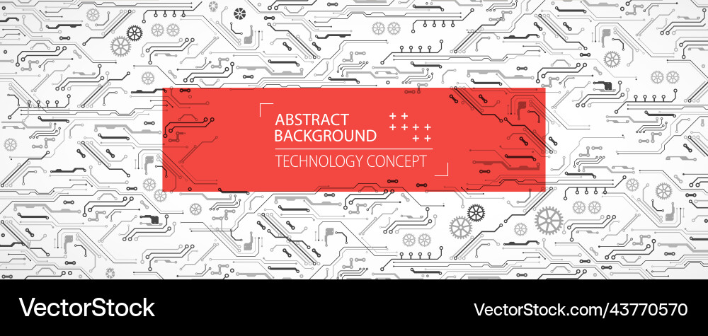 Hi-tech digital technology and engineering theme Vector Image