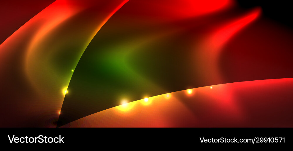 Abstract background shiny design neon waves Vector Image