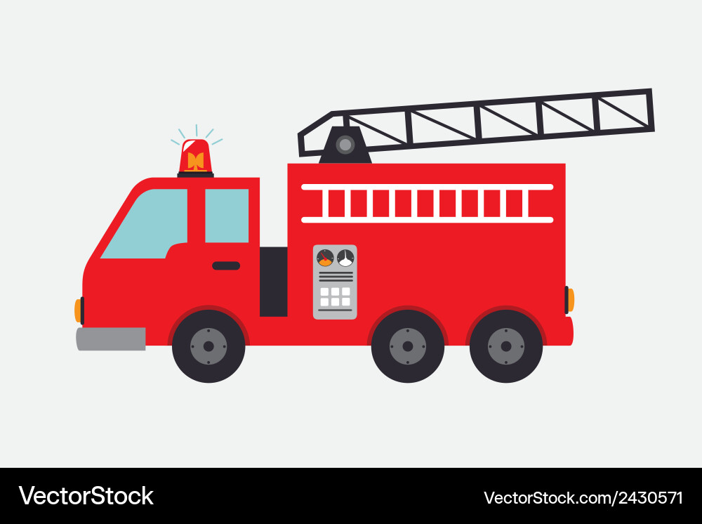 Firefighter design over white background Vector Image