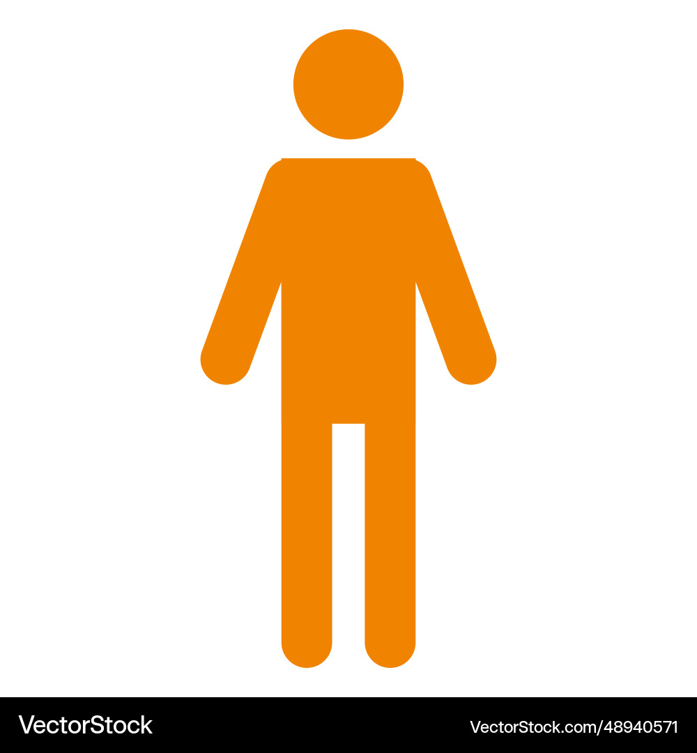 Orange weibliche Zeichen Infografik Lizenzfreier Vektor