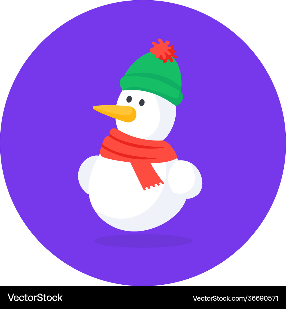 Snowman Royalty Free Vector Image - VectorStock