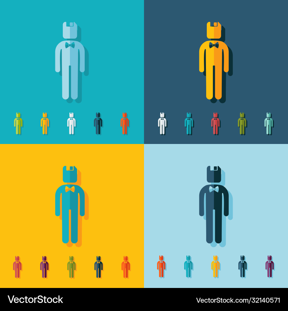 Stick figure a man Royalty Free Vector Image - VectorStock