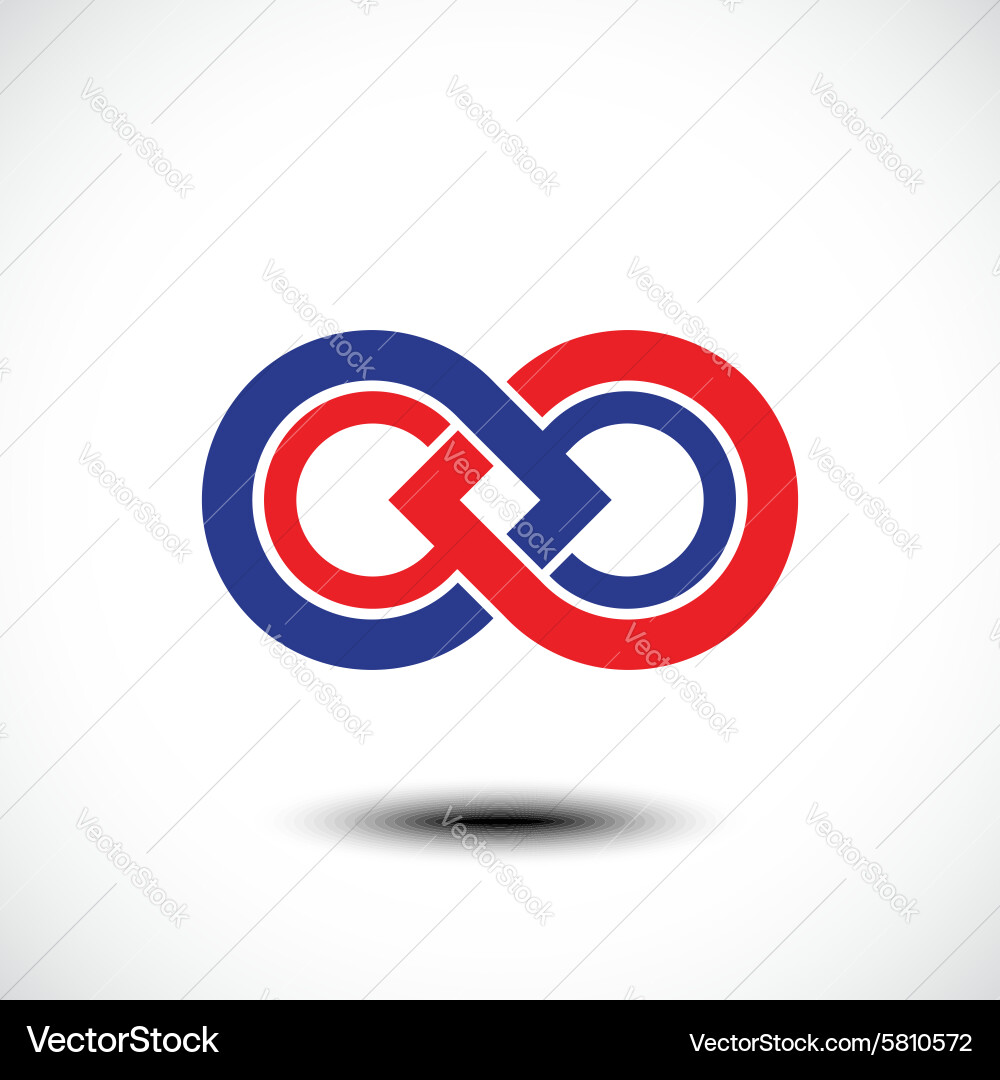 An attractive infinity symbol Royalty Free Vector Image