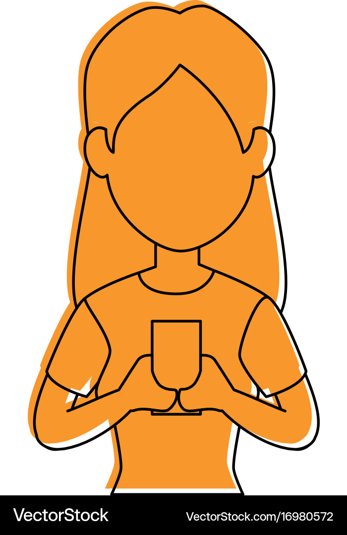 Beautiful woman cartoon Royalty Free Vector Image