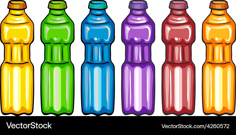 Color bottles Royalty Free Vector Image - VectorStock