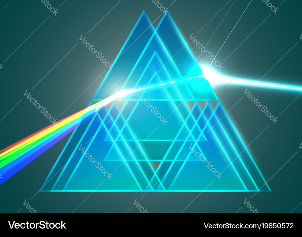 Refraction Prism Tokaneit Triangle Prism, Prism For Teaching, Glass