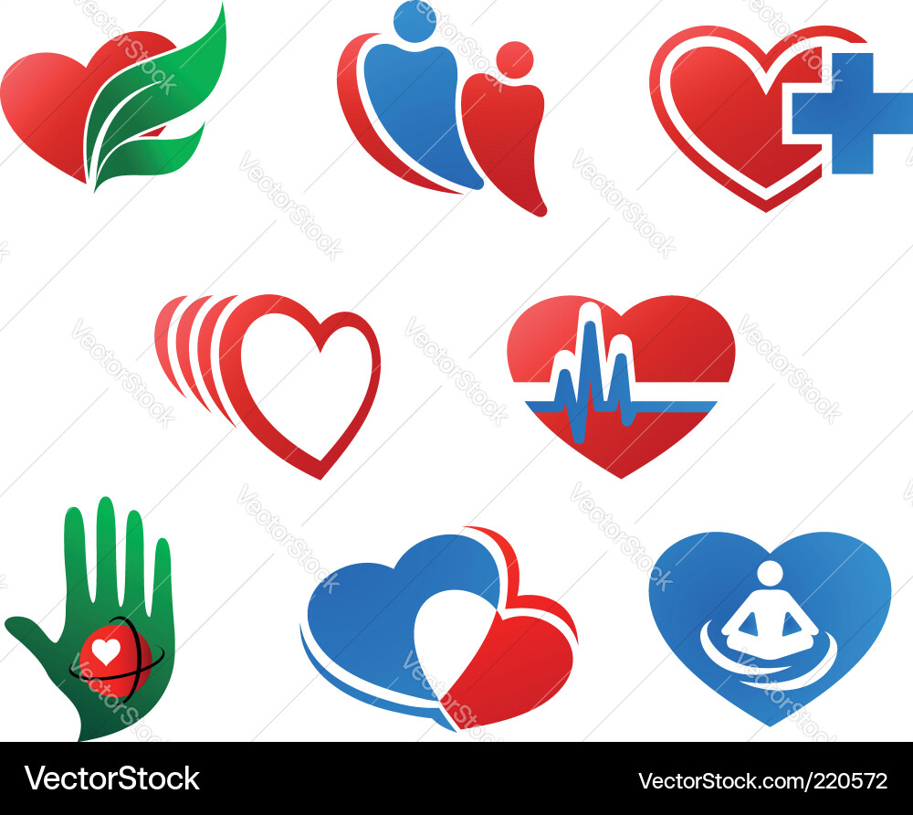 Heart symbols Royalty Free Vector Image - VectorStock