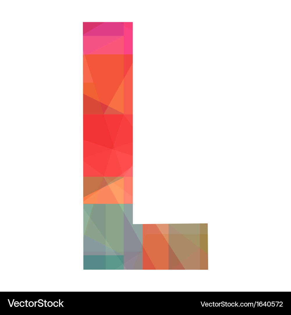 L alphabet Royalty Free Vector Image - VectorStock