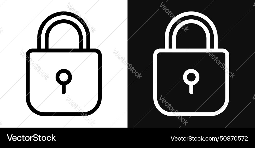 Padlock icon set lock unlock key symbol Royalty Free Vector Padlock icon set lock unlock key symbol Royalty Free Vector