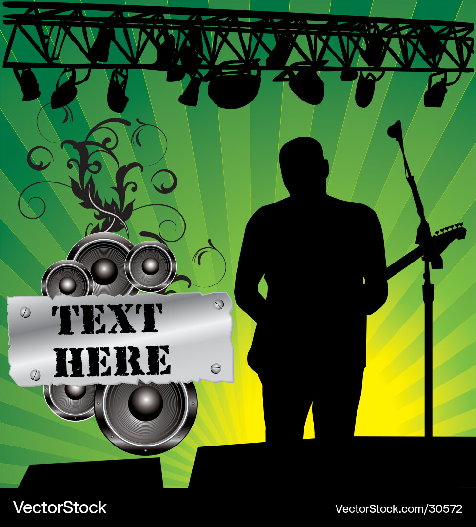 Rock singer Royalty Free Vector Image - VectorStock