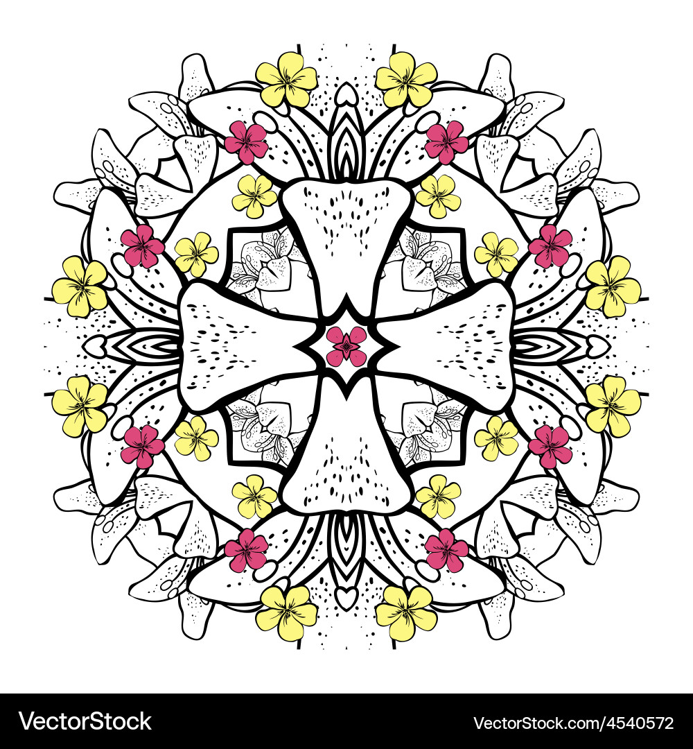 Roundpattern-05 Royalty Free Vector Image - VectorStock