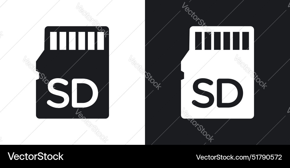 Sd card icon Royalty Free Vector Image - VectorStock