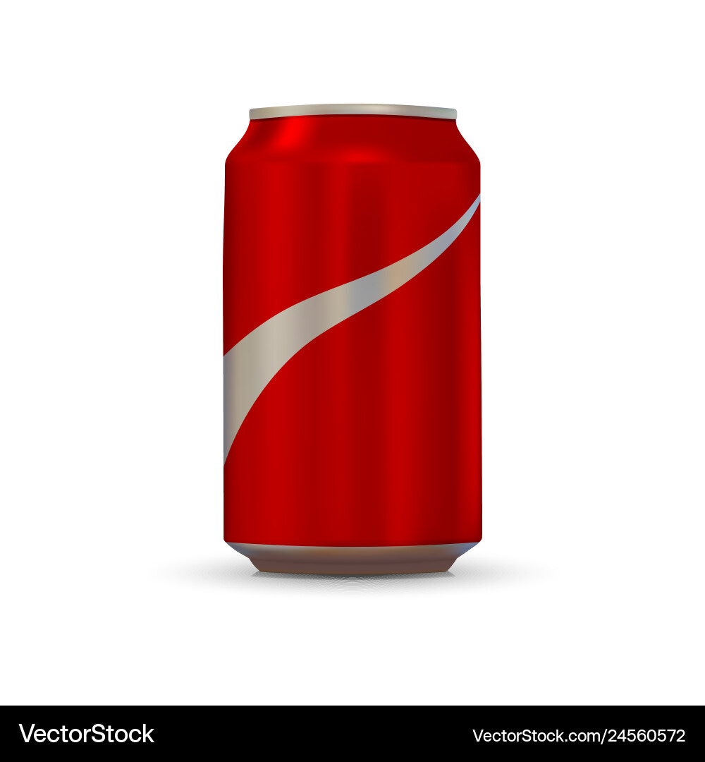 Soda aluminium can Royalty Free Vector Image - VectorStock