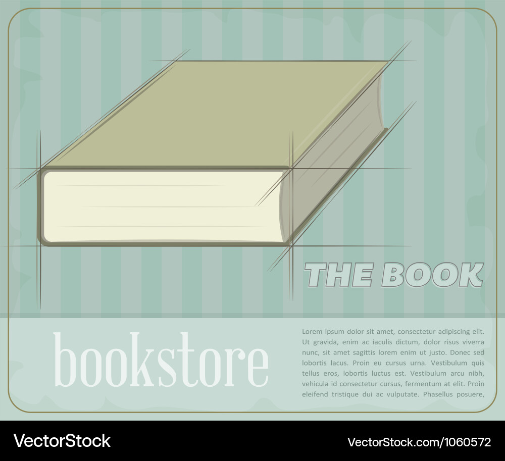 Vintage Bookstore Poster Royalty Free Vector Image