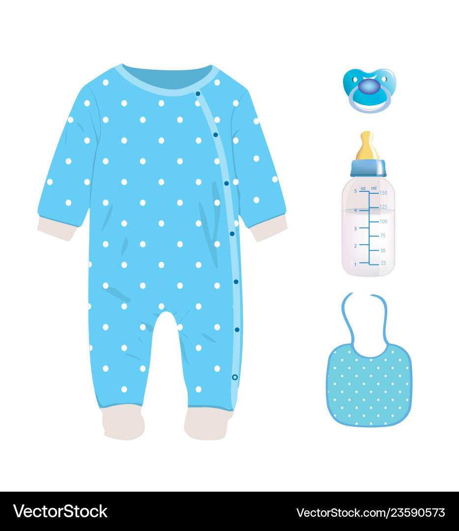 Baby boy set Royalty Free Vector Image - VectorStock