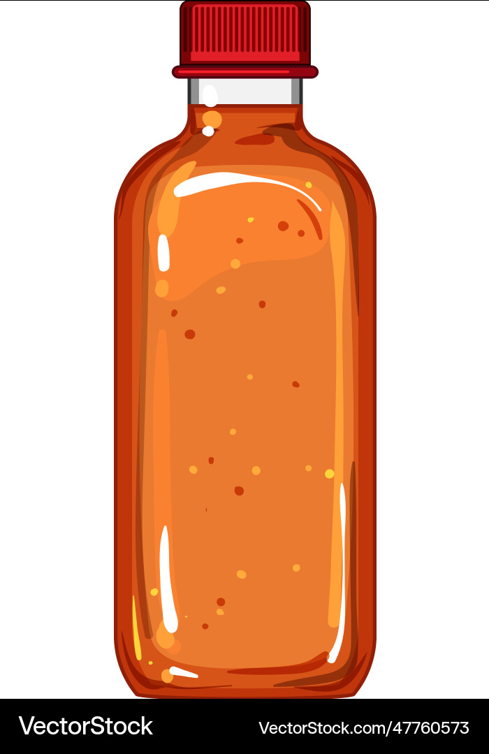 Cola glass bottle soda cartoon Royalty Free Vector Image