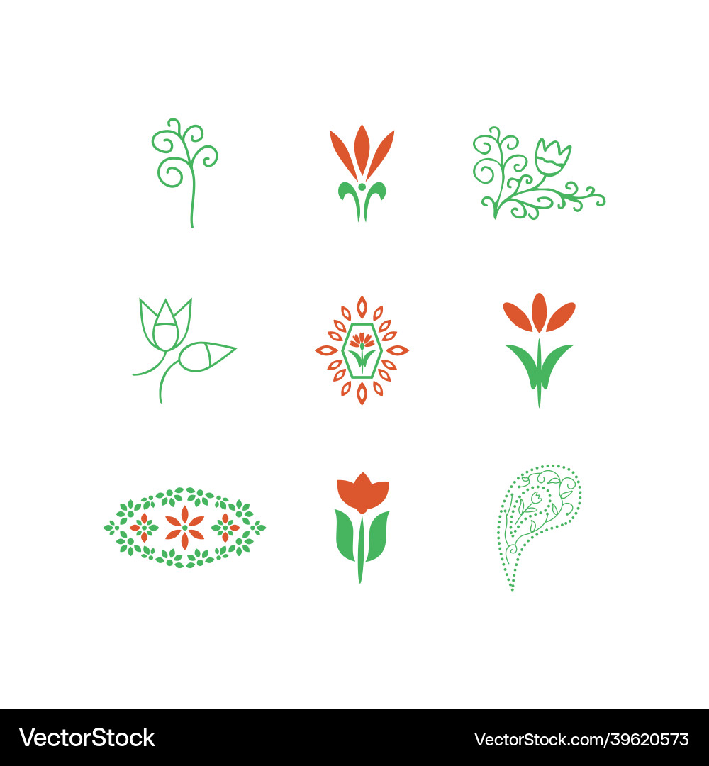Isolated elements set Royalty Free Vector Image